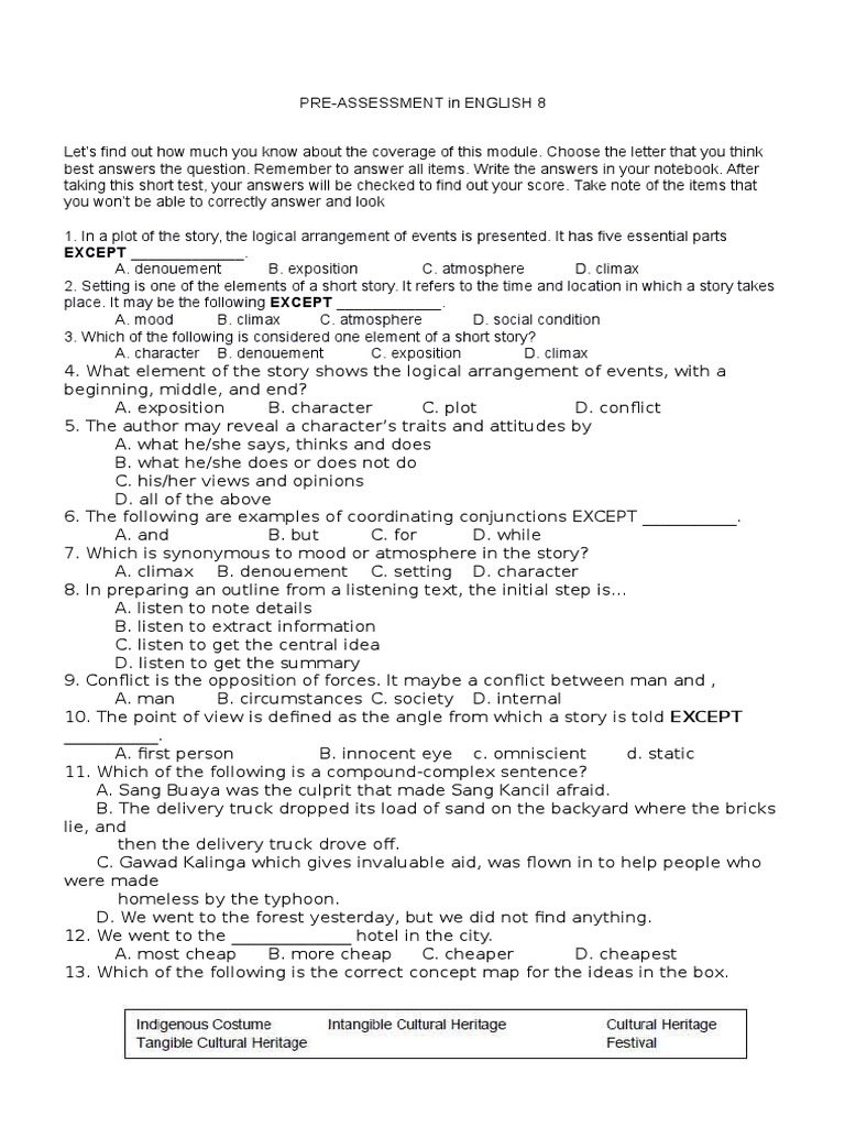 Pre Assessment Module 2 Pdf Malaysia Science