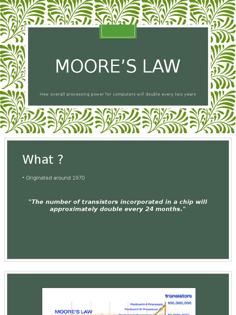 Understanding Moore's Law and Its Implications | PDF