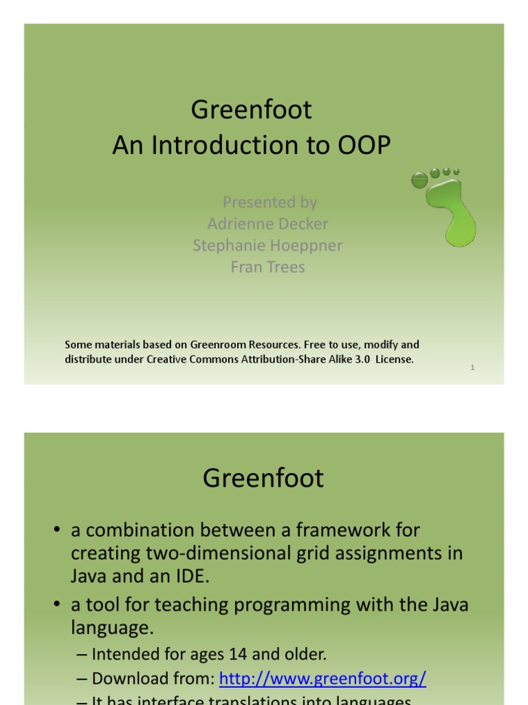Trees Greenfoot | Object Oriented Programming | Computer Programming