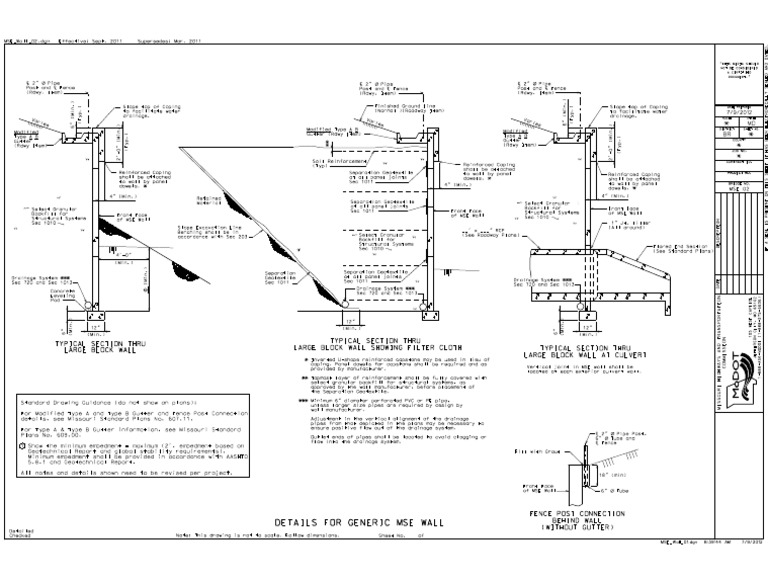 MSE Wall 02 | PDF | Pipe (Fluid Conveyance) | Drainage
