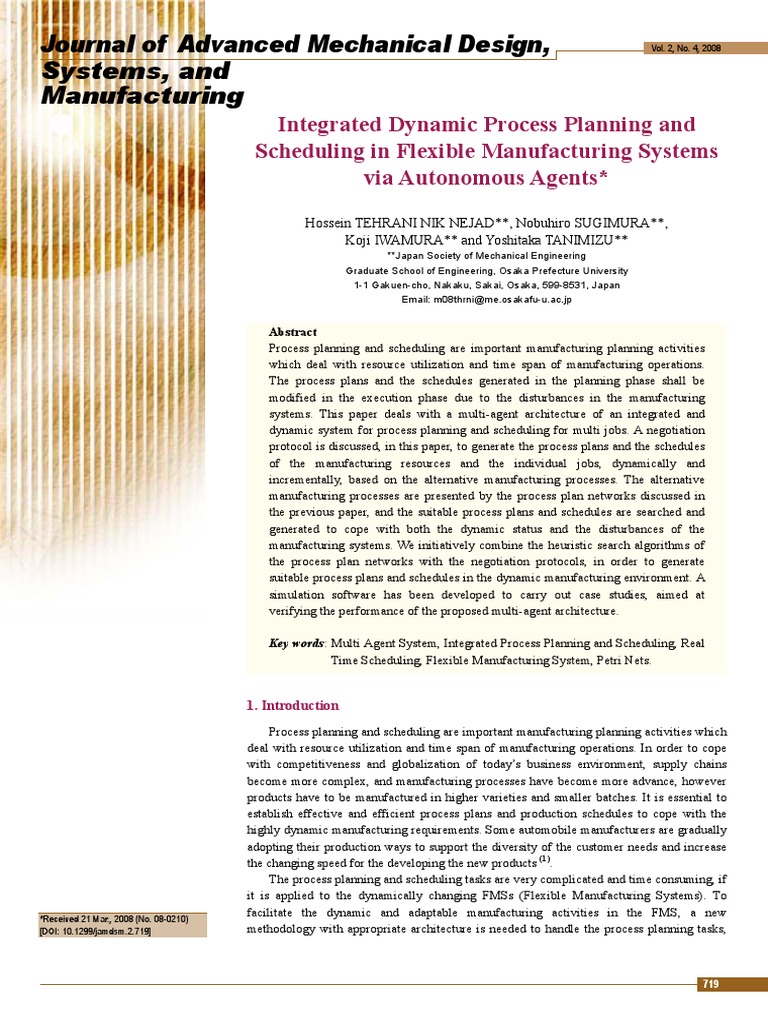 Journal of Advanced Mechanical Design, Systems, and Manufacturing | PDF ...