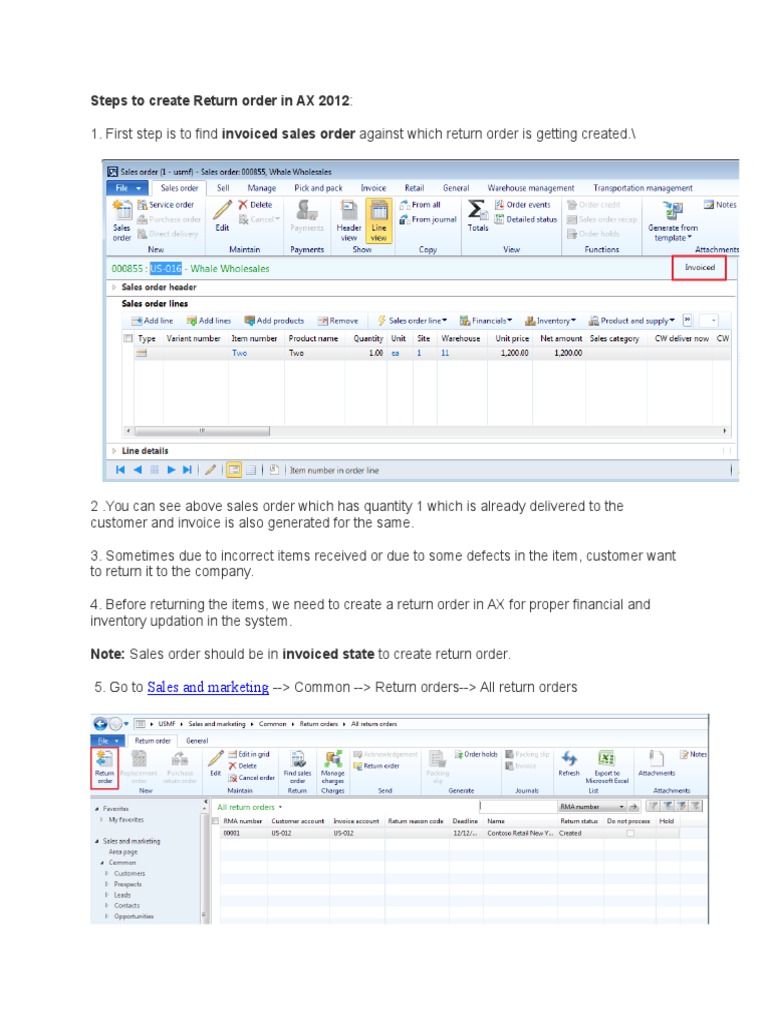 Return Order Complete Process | PDF | Invoice | Sales