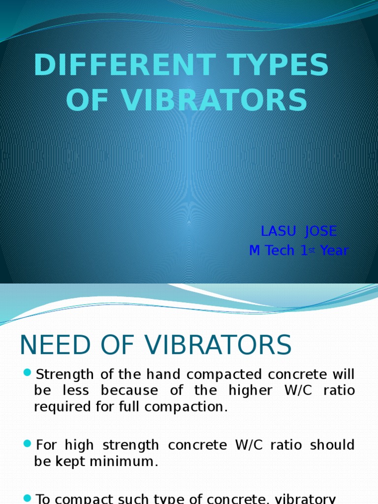 Different Types of Vibrators Used in Construction Industry | Concrete ...