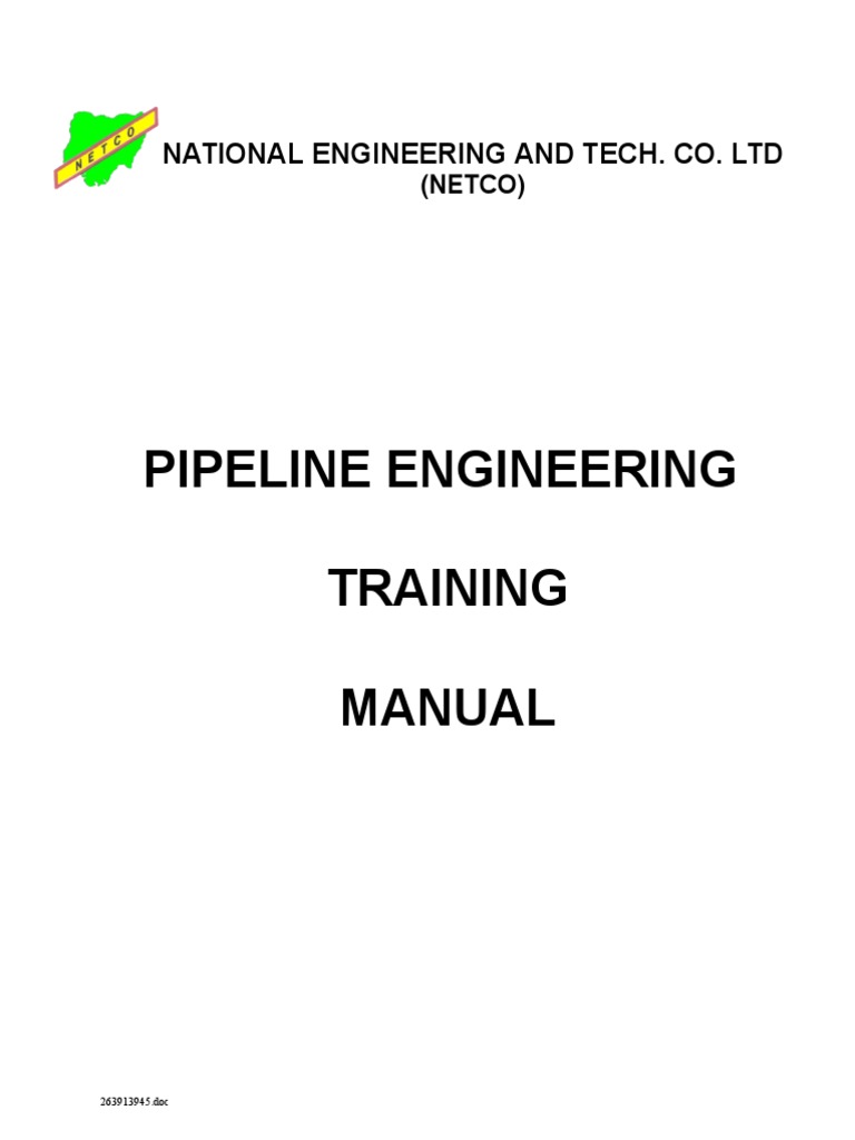 Pipeline Engineering Training Manual | PDF | Natural Gas | Pipeline Transport