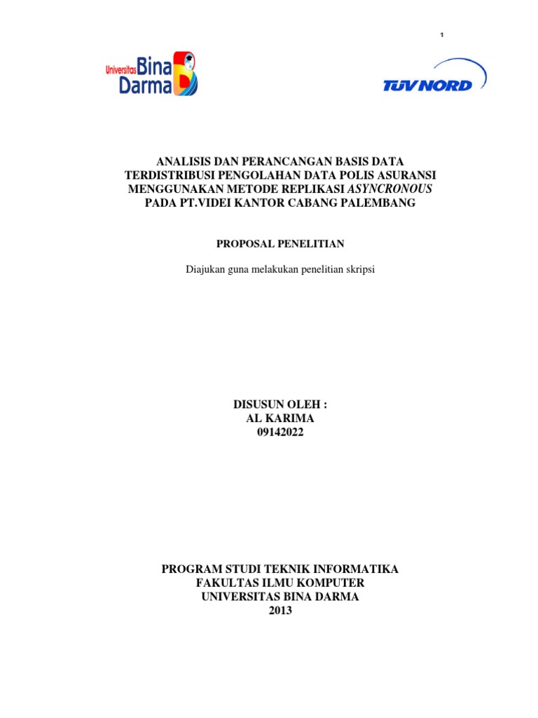 Analisis Dan Perancangan Basis Data Terdistribusi Pengolahan Data Polis ... Analisis Dan Perancangan Basis Data Terdistribusi Pengolahan Data Polis ...