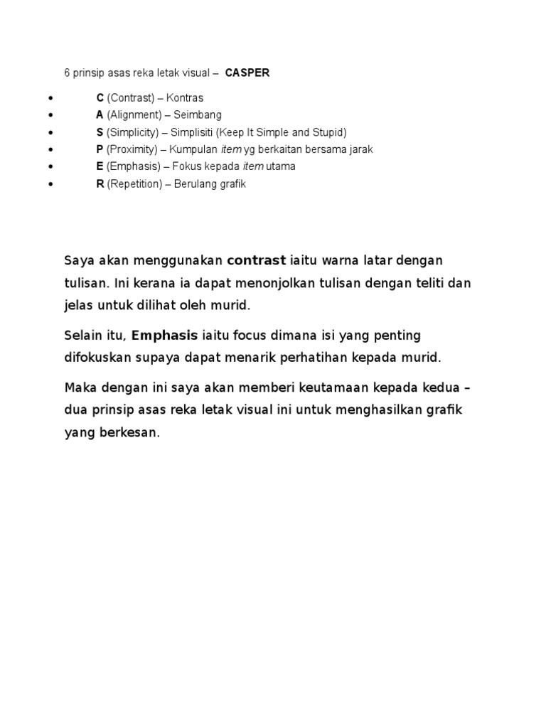 6 Prinsip Asas Reka Letak Visual | PDF