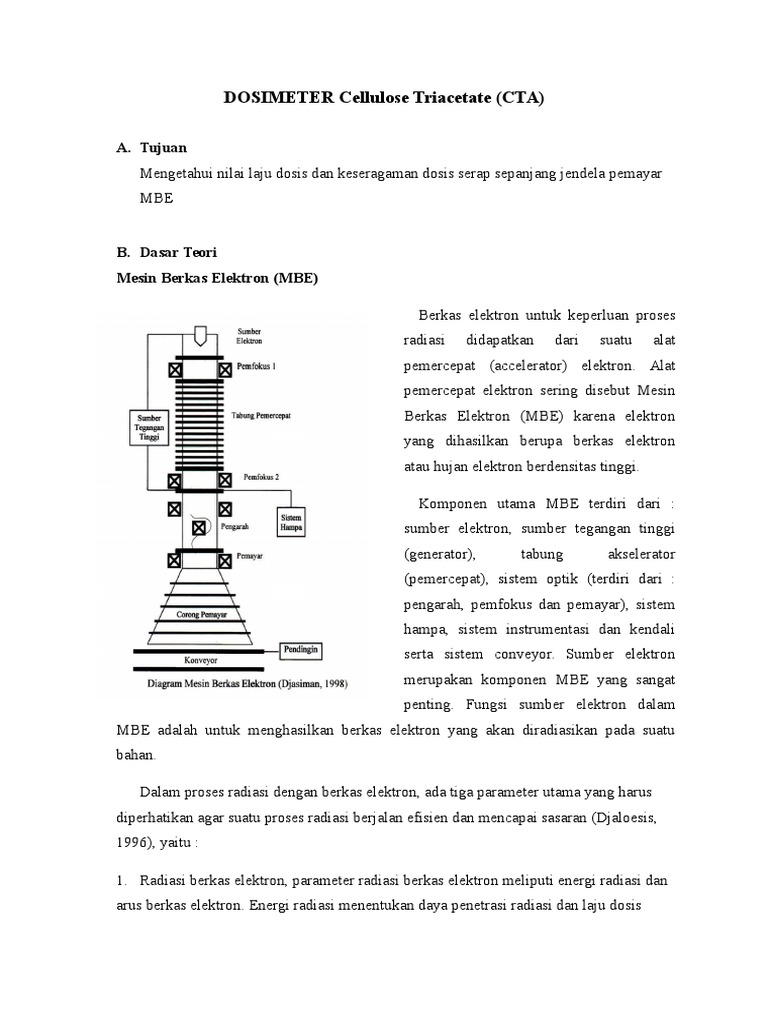 DOSIMETER Cellulose Triacetate | PDF