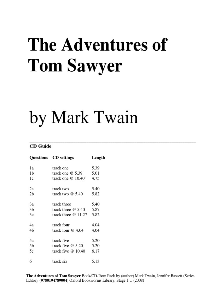 The Adventures of Tom Sawyer | PDF