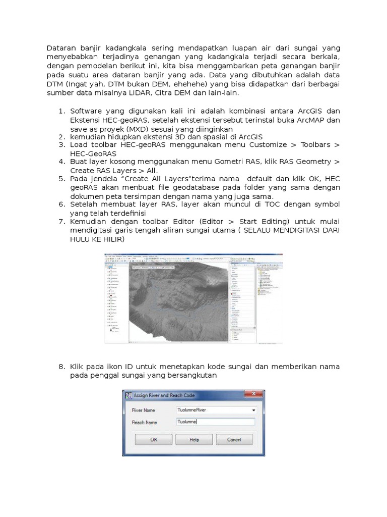 Pemodelan Banjir Hec Ras | PDF | Komputer