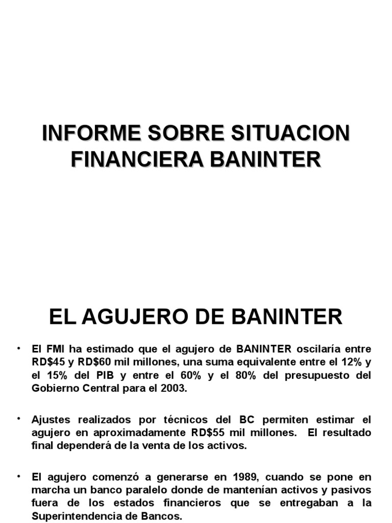 Crisis y Fraude en Banco Baninter | PDF | Bancos | Euro