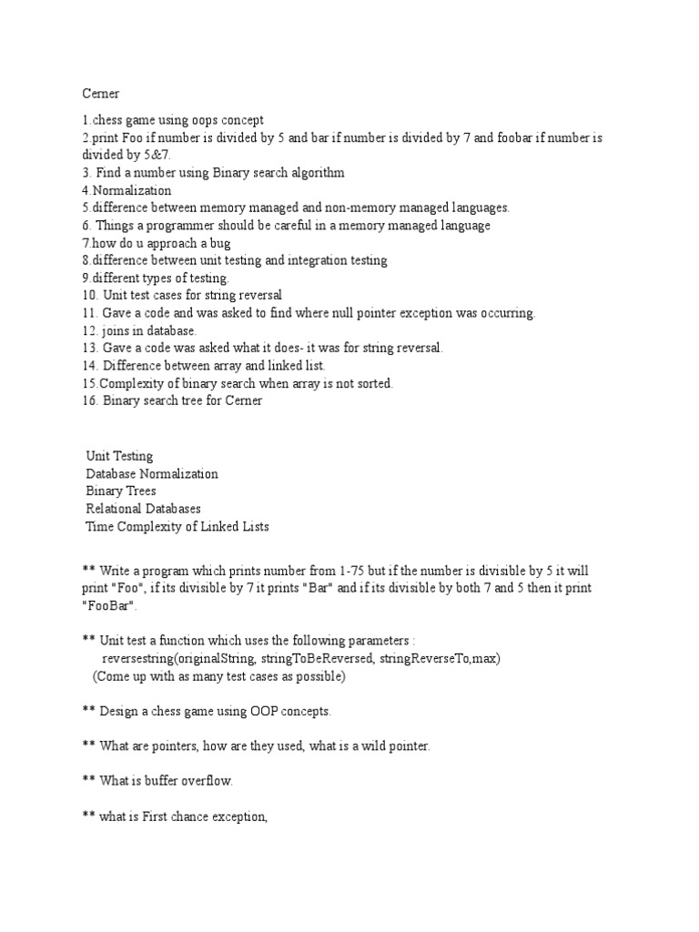 Cerner | PDF | Pointer (Computer Programming) | Databases