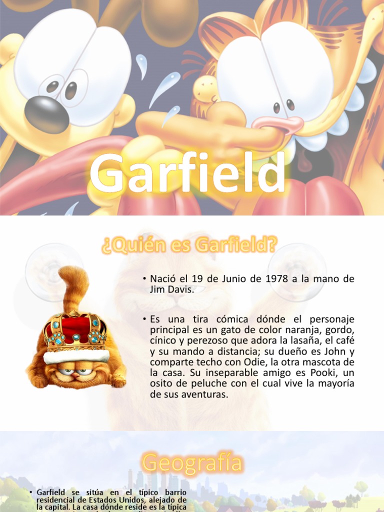 Historia y evolución de Garfield | PDF | Garfield | Entretenimiento