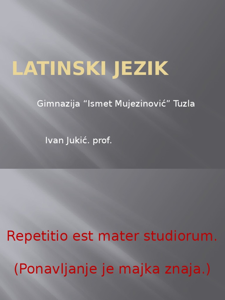 Latinski Jezik | PDF