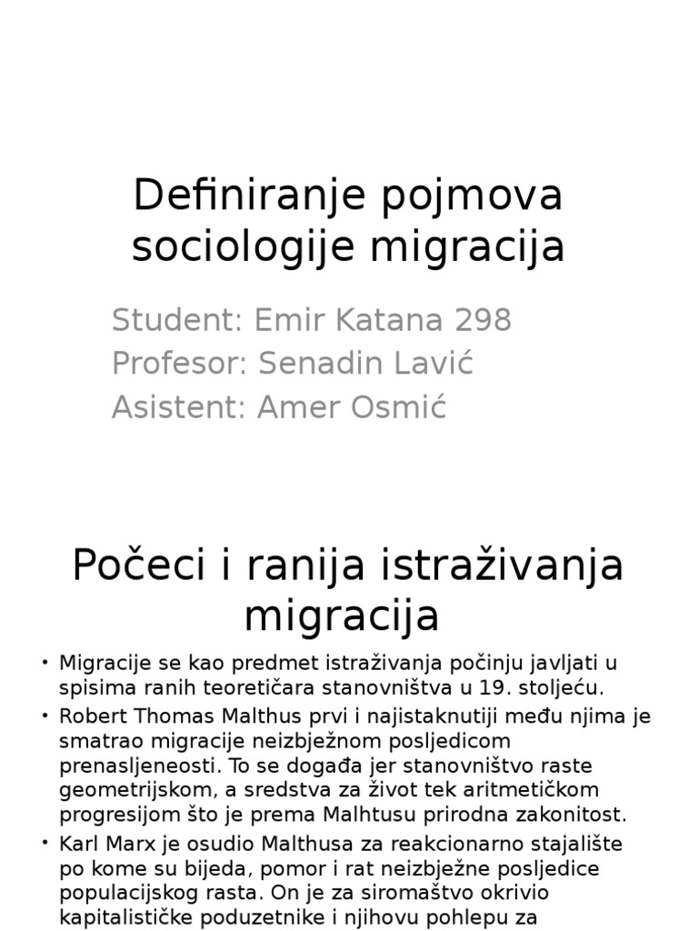 MIGRACIJE | PDF