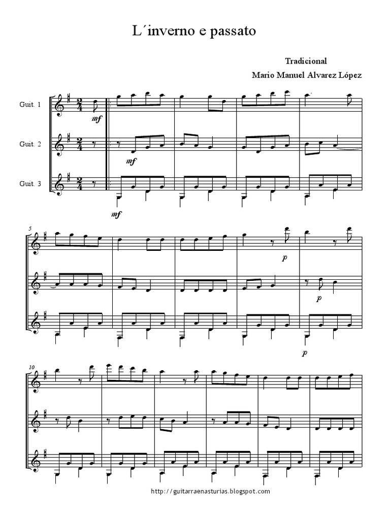 Tradicional. L Inverno e Passato | PDF