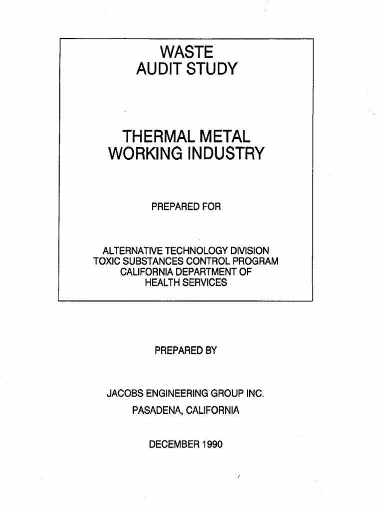 Waste Reduction in Metal Casting and Heat Treatment Industry | PDF ...
