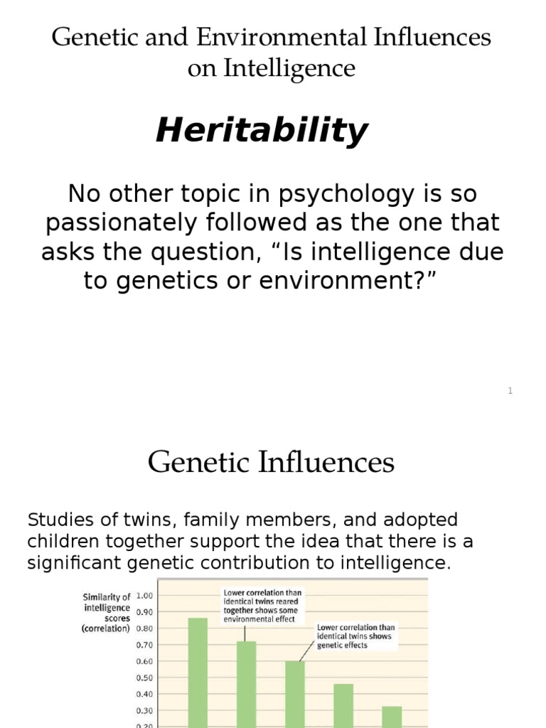 Genetic and Environmental Influences On Intelligence | PDF ...