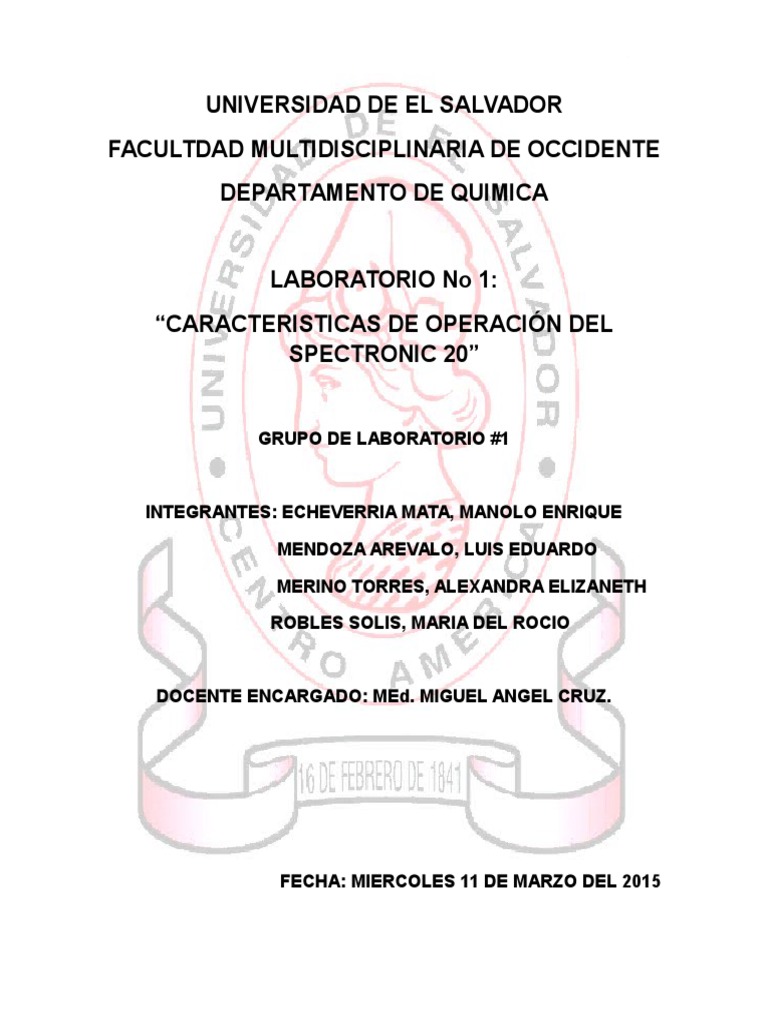 Spectronic 20 | PDF | Ligero | Ultravioleta