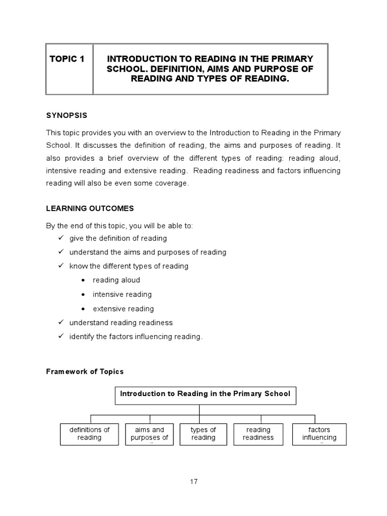 Teaching Reading and Vocabulary Module | PDF | Phonics | Reading (Process)