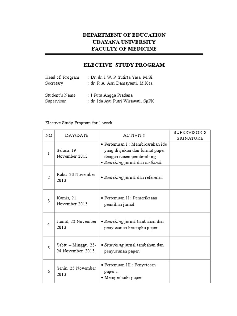 Elective Study Report on Anemia Diagnosis | PDF | Career & Growth