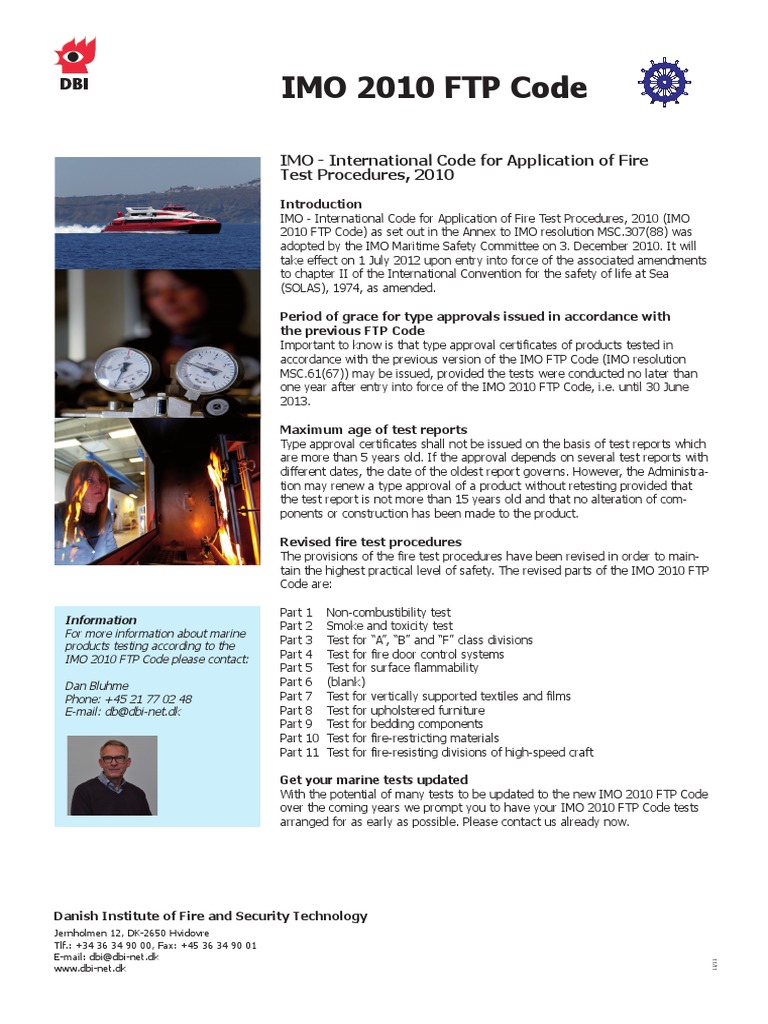 Imo 2010 FTP Code | PDF