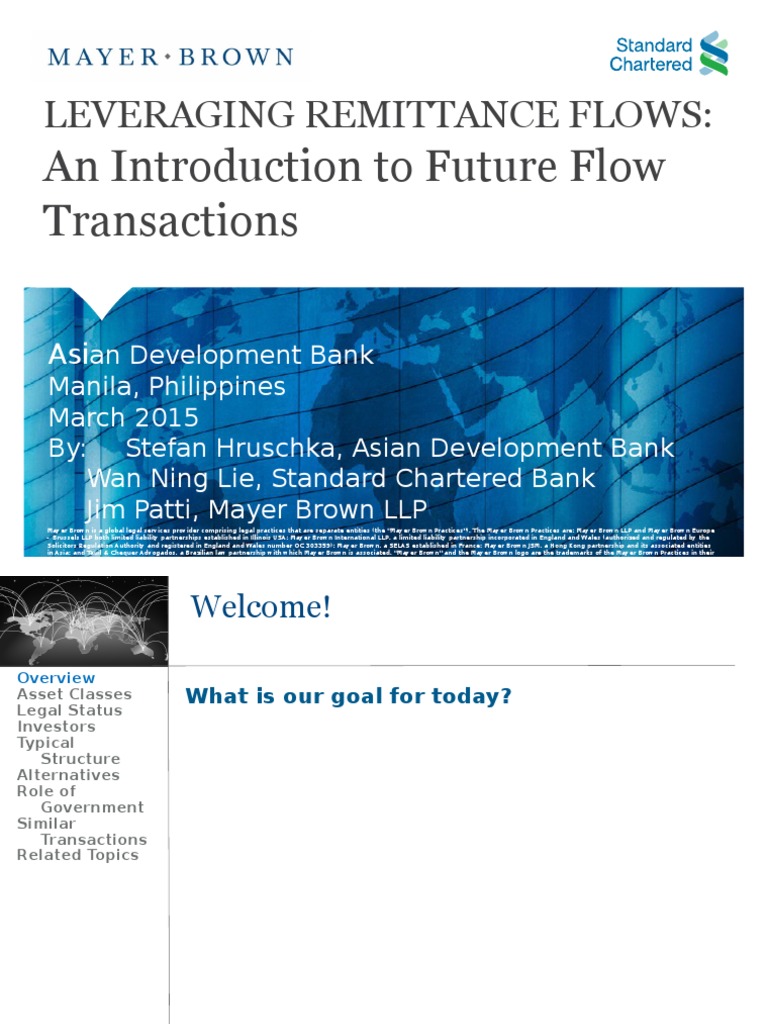Leveraging Remittance Flows: An Introduction To Future Flow Transactions | PDF | Securitization ...