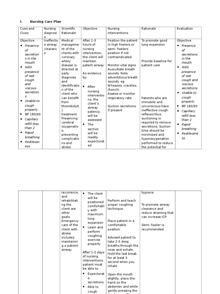 Nursing Care Plan | Angina Pectoris | Heart