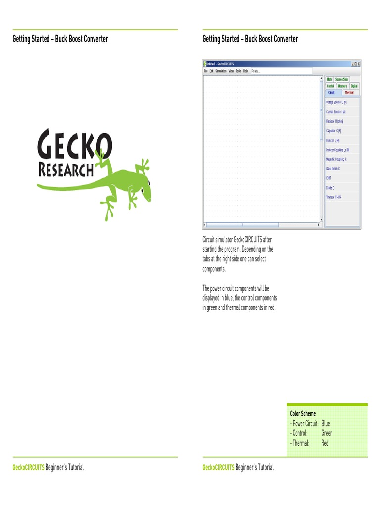 Gecko-Research Beginners Tutorial | PDF | Inductor | Electrical Network
