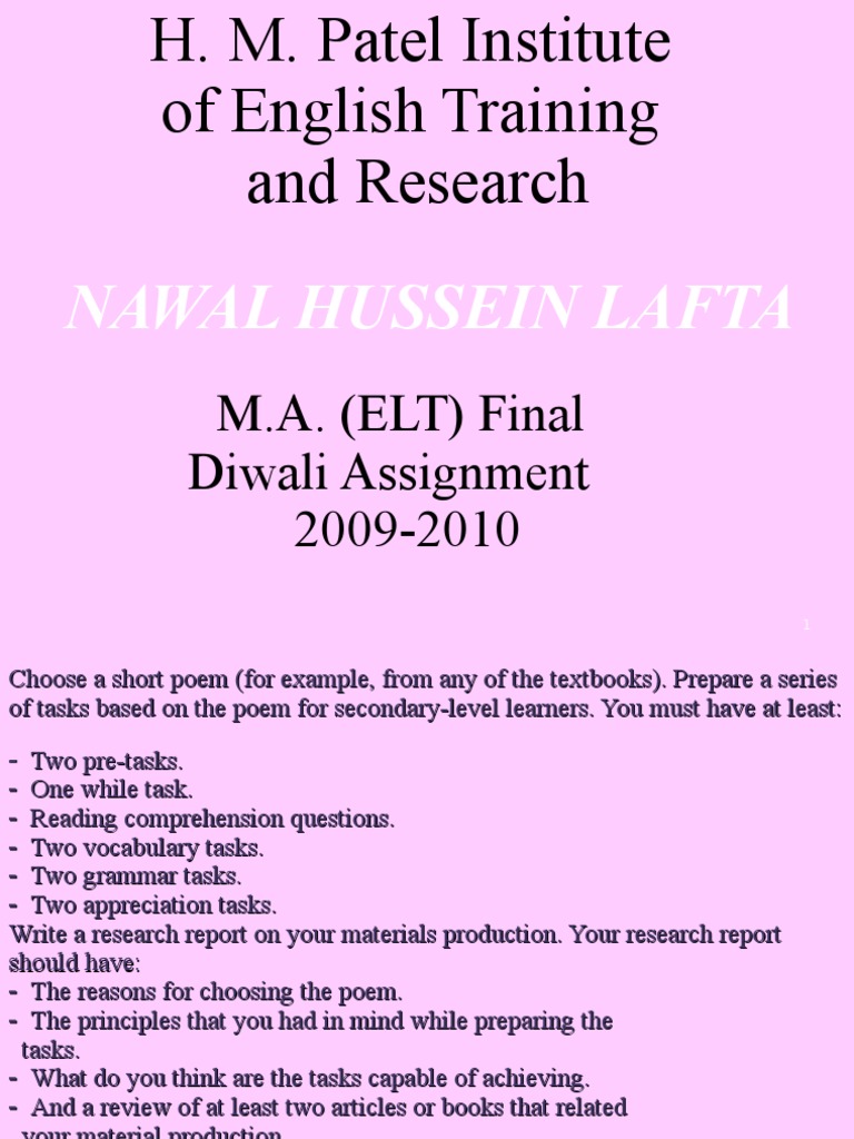 Use Poetry For English Language Teaching | PDF | English As A Second Or ...