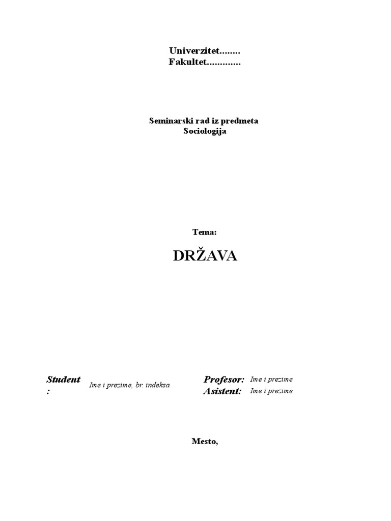Drzava | PDF
