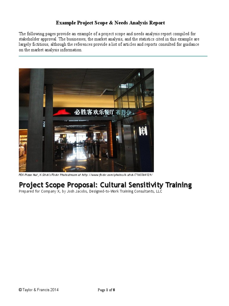 Project Scope Proposal: Cultural Sensitivity Training | PDF | Accessibility | Usability