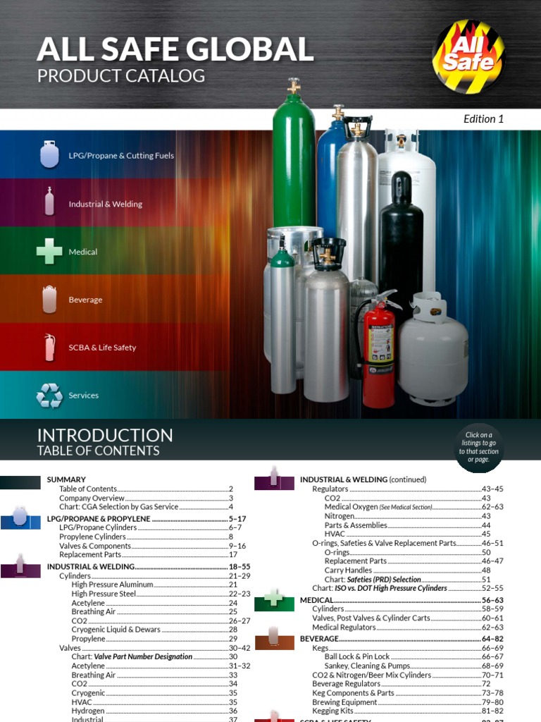 All Safe Catalog | PDF | Liquefied Petroleum Gas | Carbon Dioxide