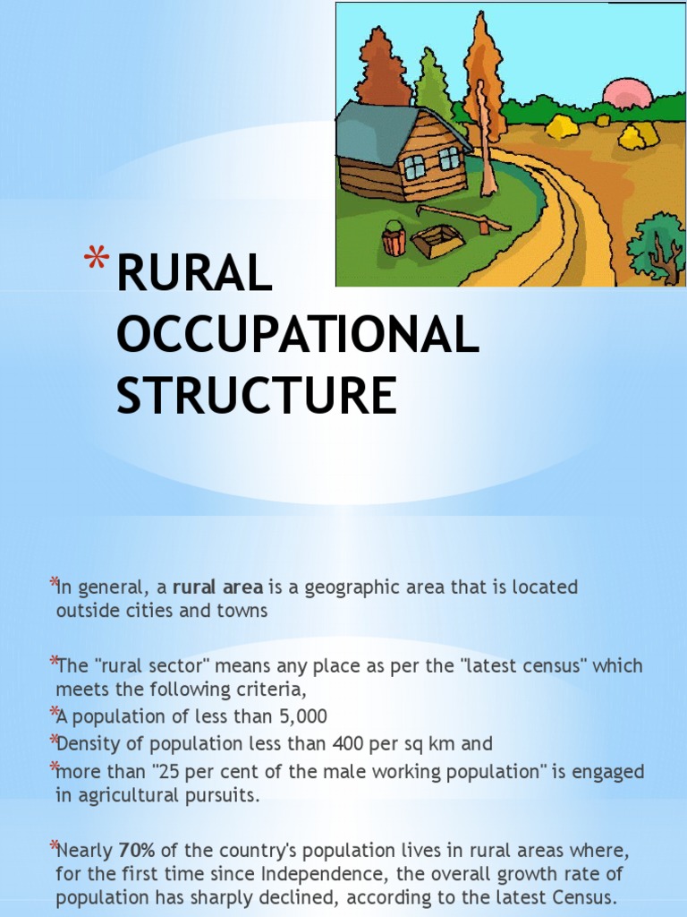 Rural Occupational Structure | PDF | Rural Area | Employment