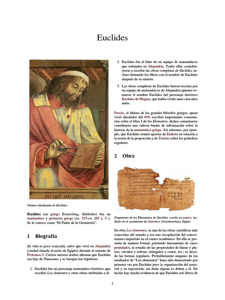 Euclides | PDF | Euclides | Geometría