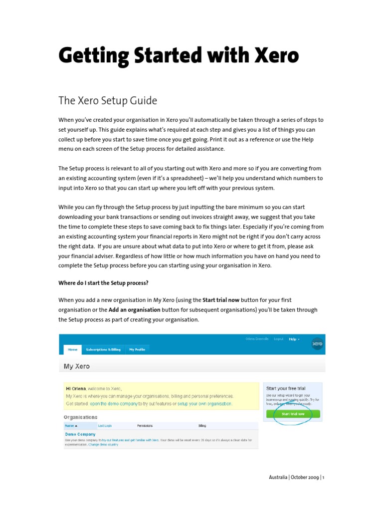 Xero - Getting Started Guide | PDF | Accounts Payable | Debits And Credits