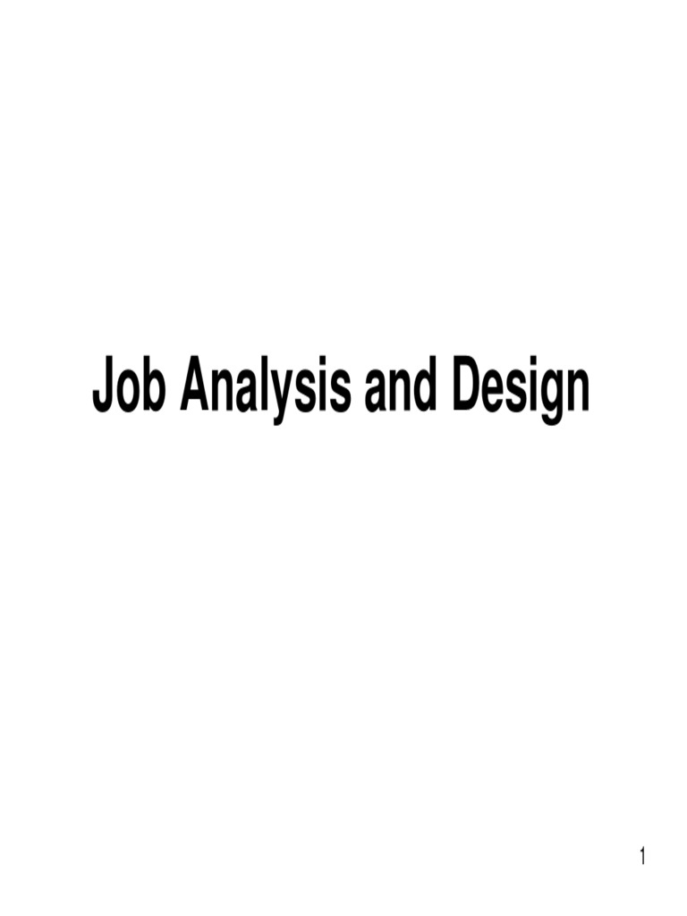 Job Analysis and Description Essentials | PDF | Competence (Human ...