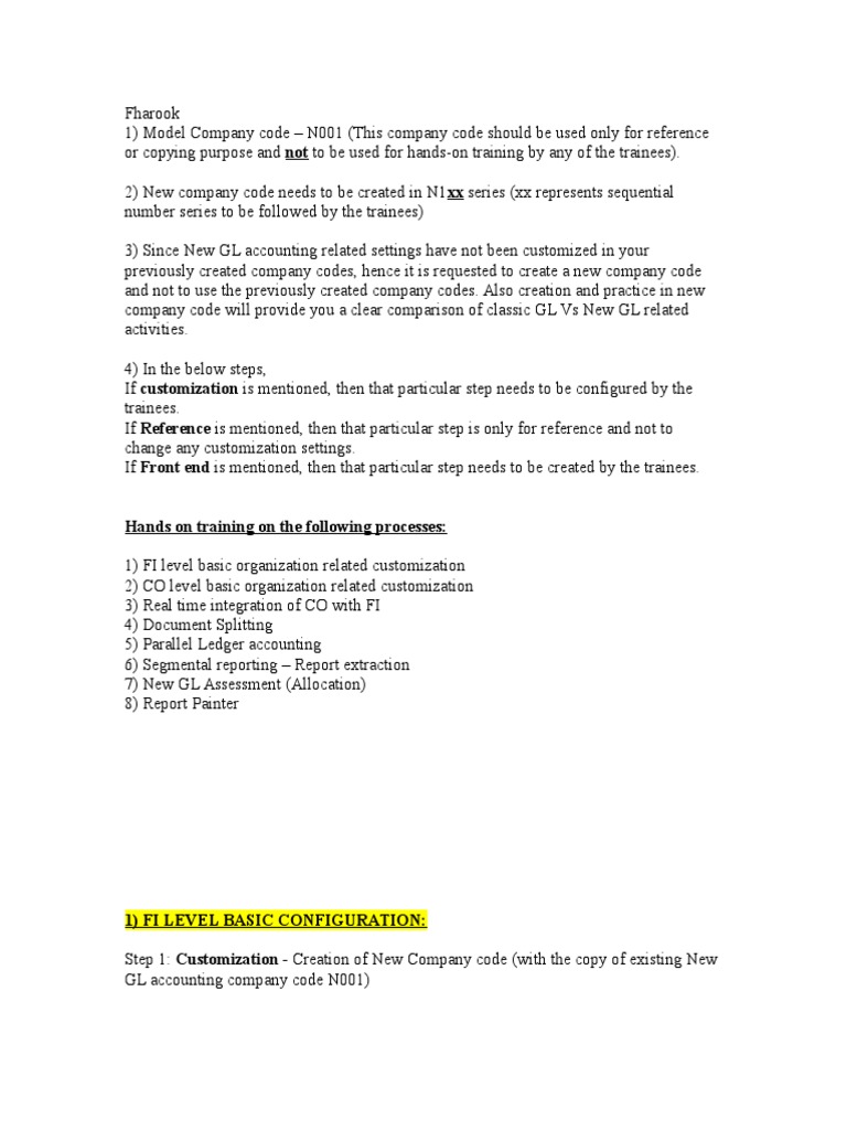 New GL Configuration and Document Splitting | PDF | Debits And Credits ...