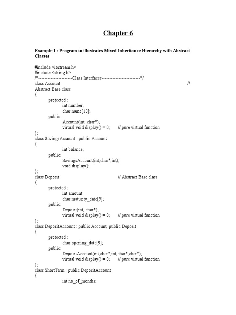 Object Oriented Programming Polymorphism Pdf Class Computer Programming Inheritance