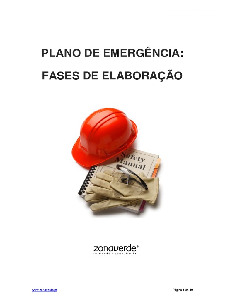 Plano de Emergencia Fases de Elaboracao | PDF | Emergência | Terremotos