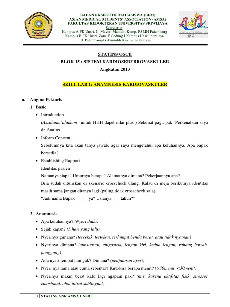 Modul Osce Blok 15 AMSA UNSRI | PDF