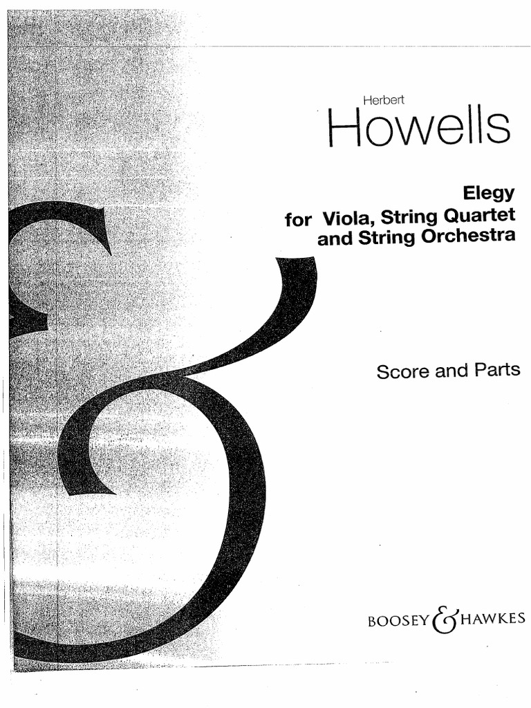 Howells Elegy Full Score | PDF | Viola | String Instruments