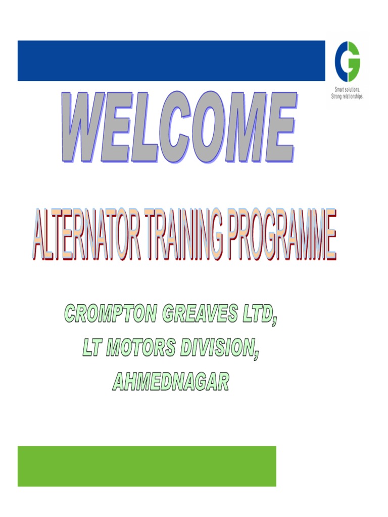 Brushless ALTERNATOR Customer Training | PDF | Rectifier | Electromagnetism