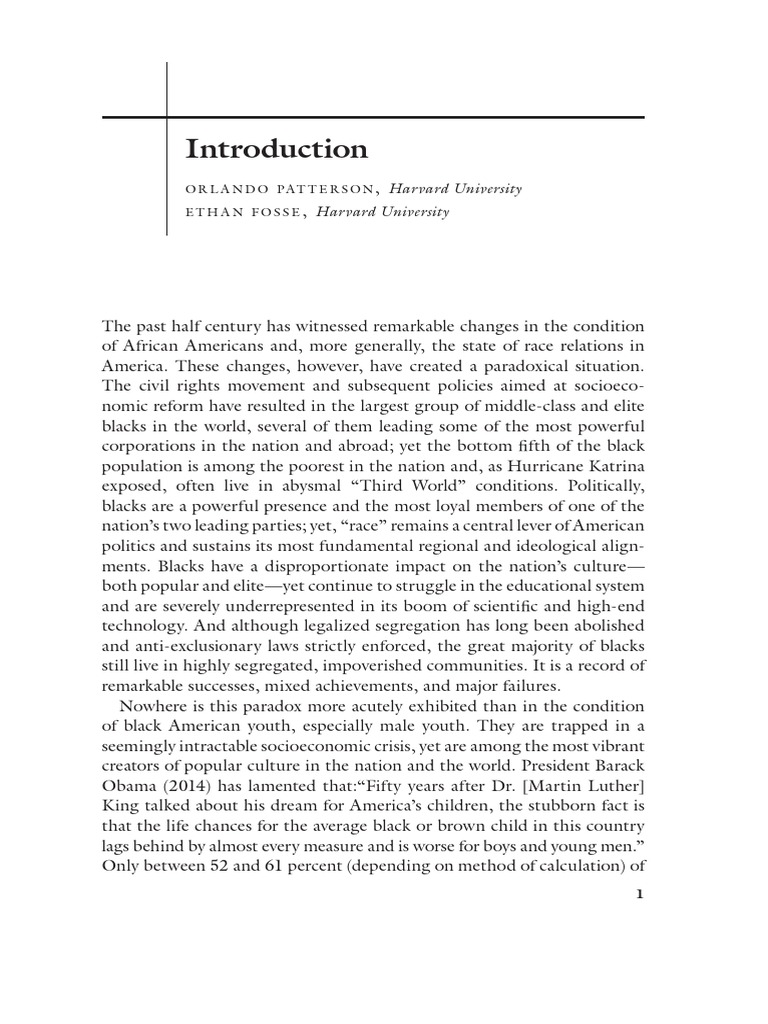 The Cultural Matrix: Understanding Black Youth | PDF | Sociology ...