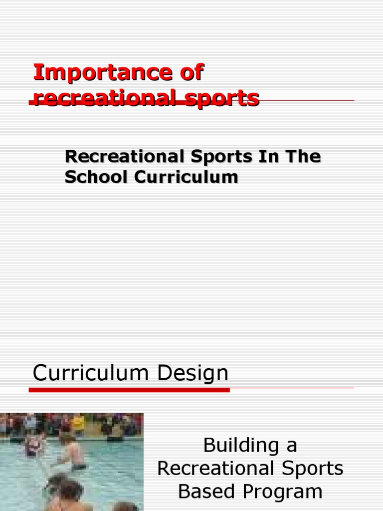 Chap 3 Recreational Sports in School Curriculum | PDF | Physical ...