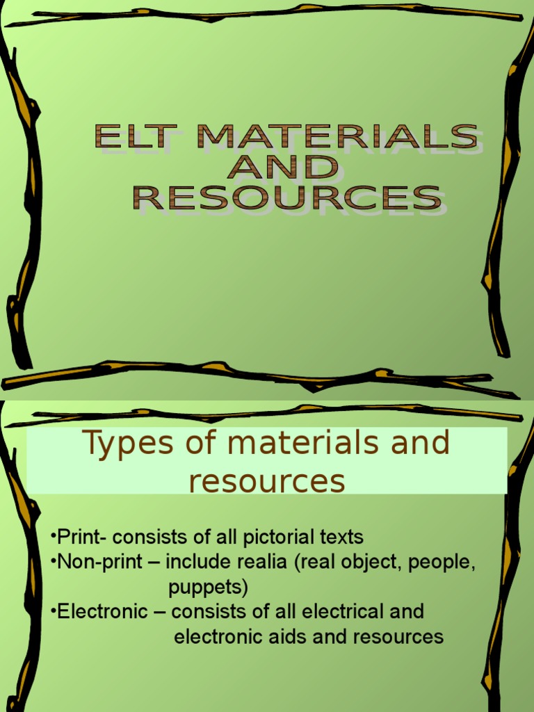 ELT Materials and Resources | PDF | Career & Growth | Language Arts ...