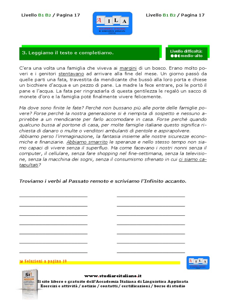Passato Remoto | PDF