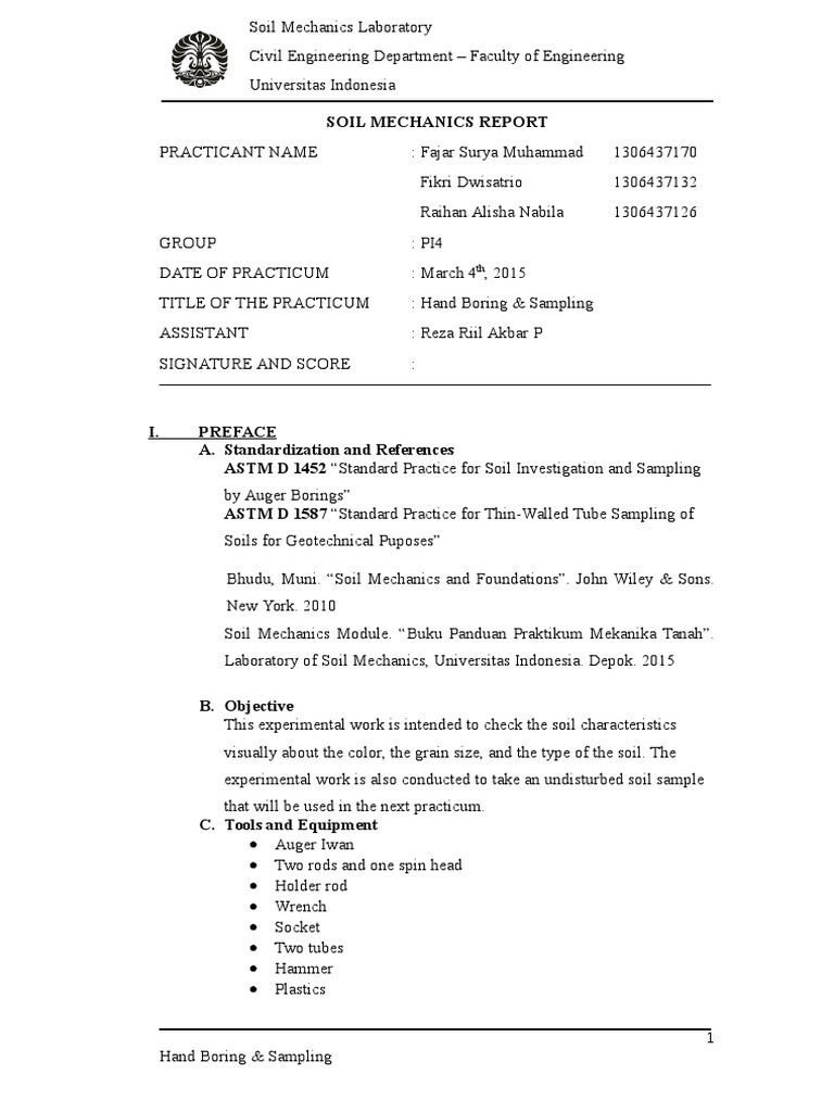 Hand Boring | Geotechnical Engineering | Soil