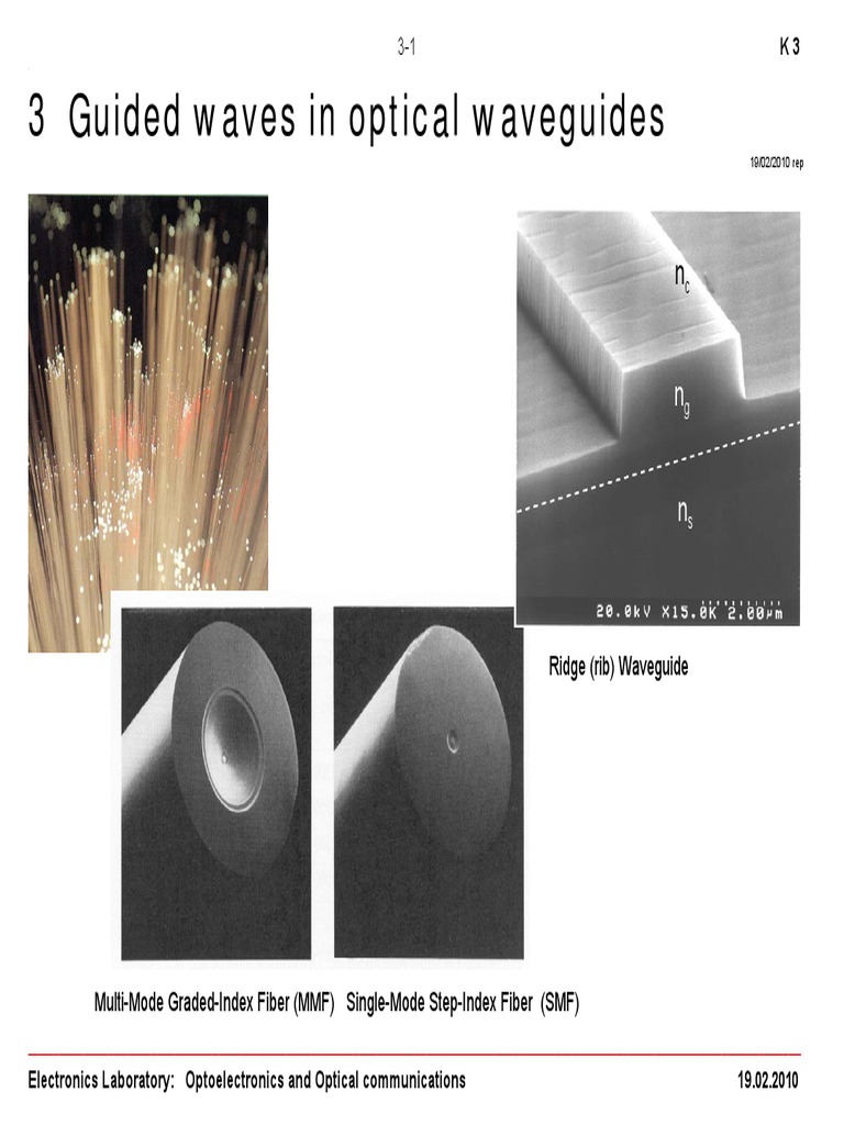 Optoelectronics 2010 Ch03 | PDF | Waveguide | Optical Fiber