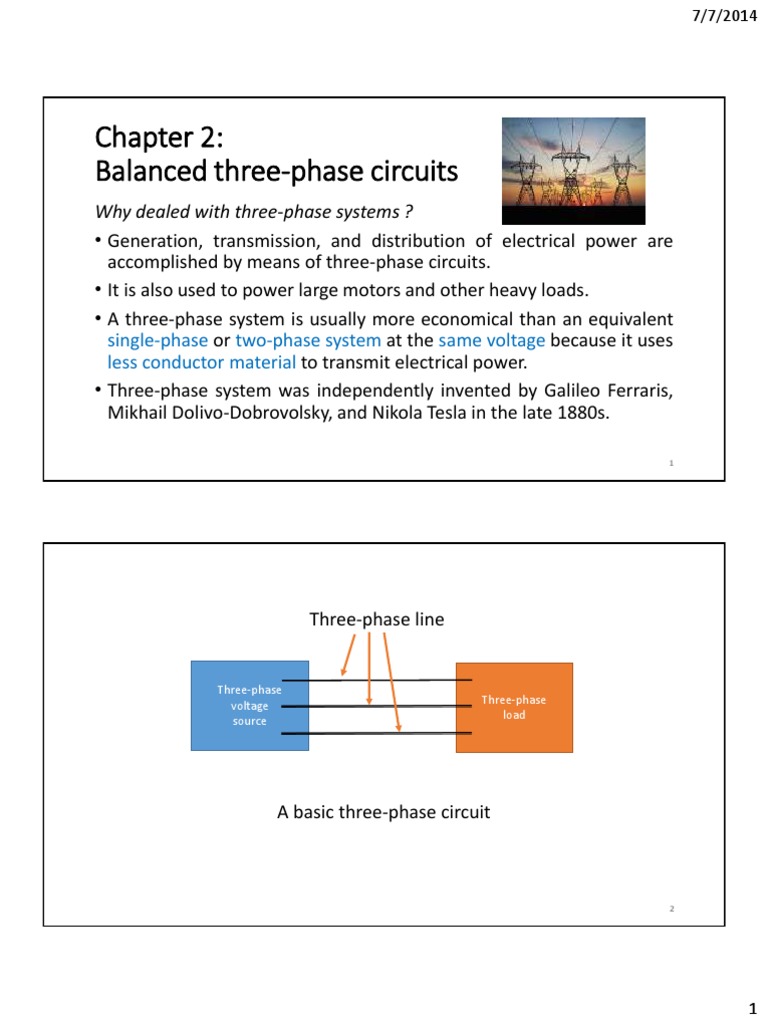 Balanced Three-Phase Circuits | PDF | Ac Power | Power Engineering