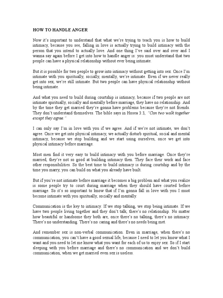 How To Handle Anger | PDF | Intimate Relationships | Anger